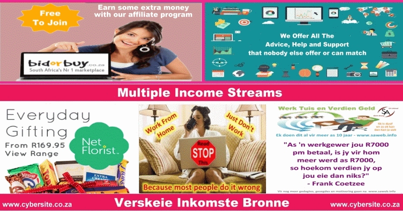 Cybersite - Werk Tuis - Earn Income